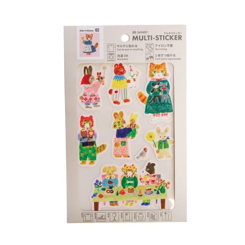 Sanby x Aiko Nunokawa Multi-Stickers - Hug Time – Today Life Stationery